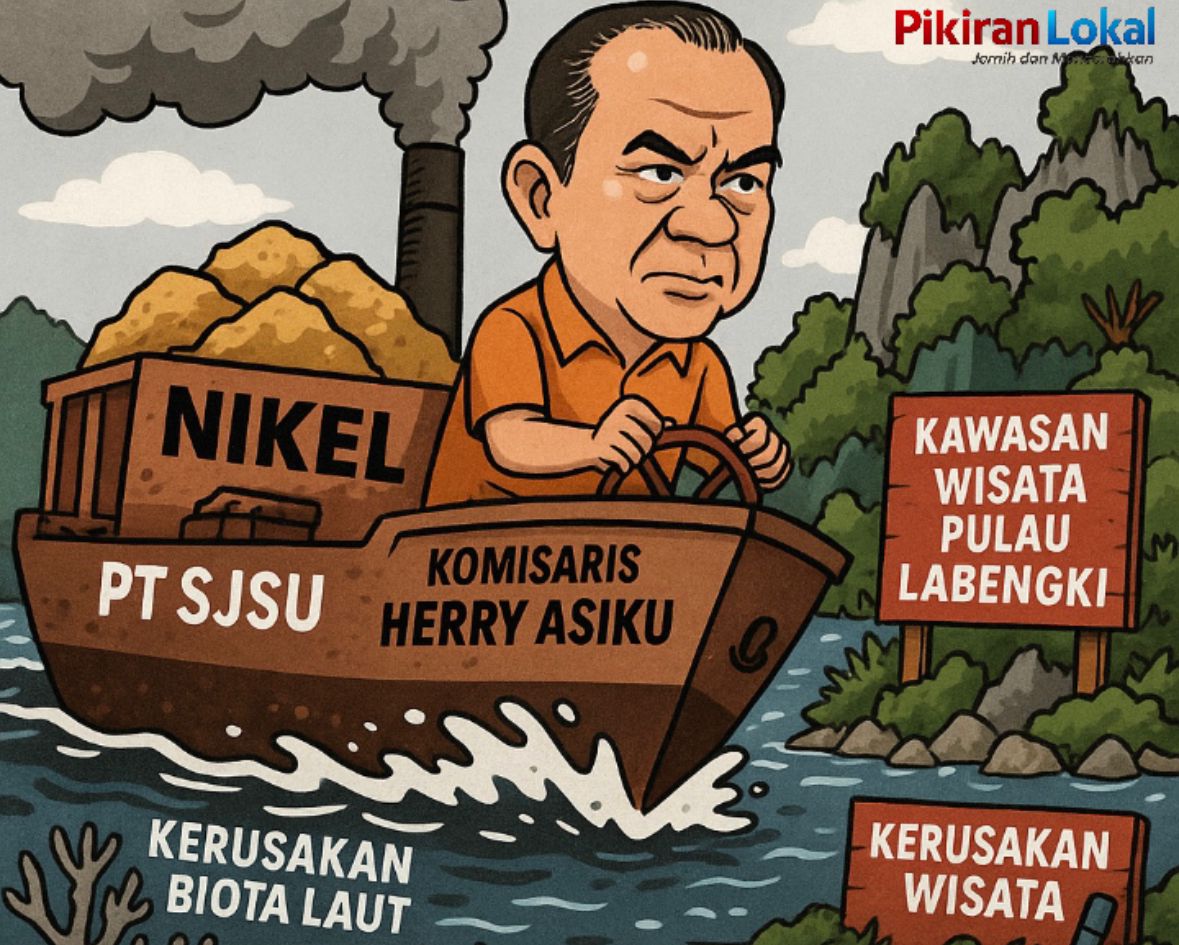 Labengki Terancam, Tongkang Nikel Milik Ketua Golkar Sultra Lintasi ...